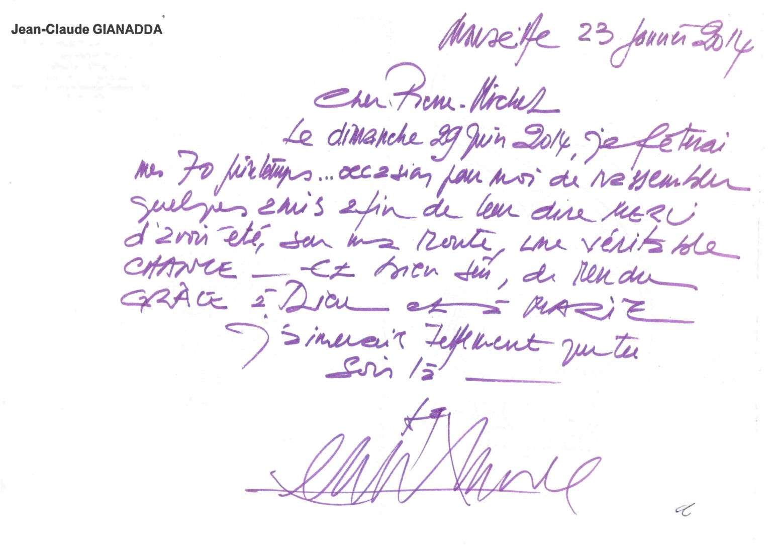Jean-Claude Gianadda – Accueil